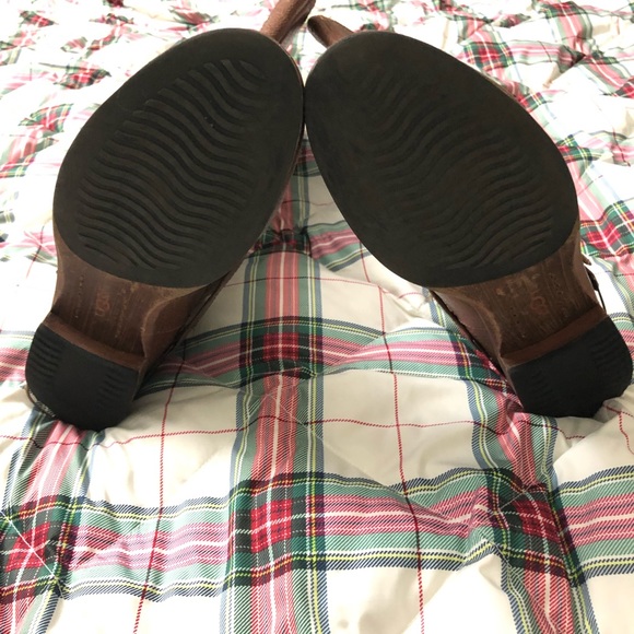 UGG | Shoes | Ugg Channing Brown Leather Riding Boots 75 | Poshmark